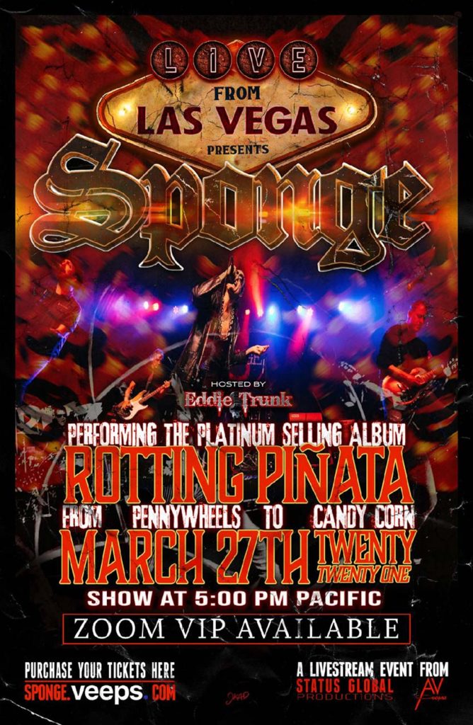 Sponge announce ‘Live From Las Vegas’ stream | NextMosh