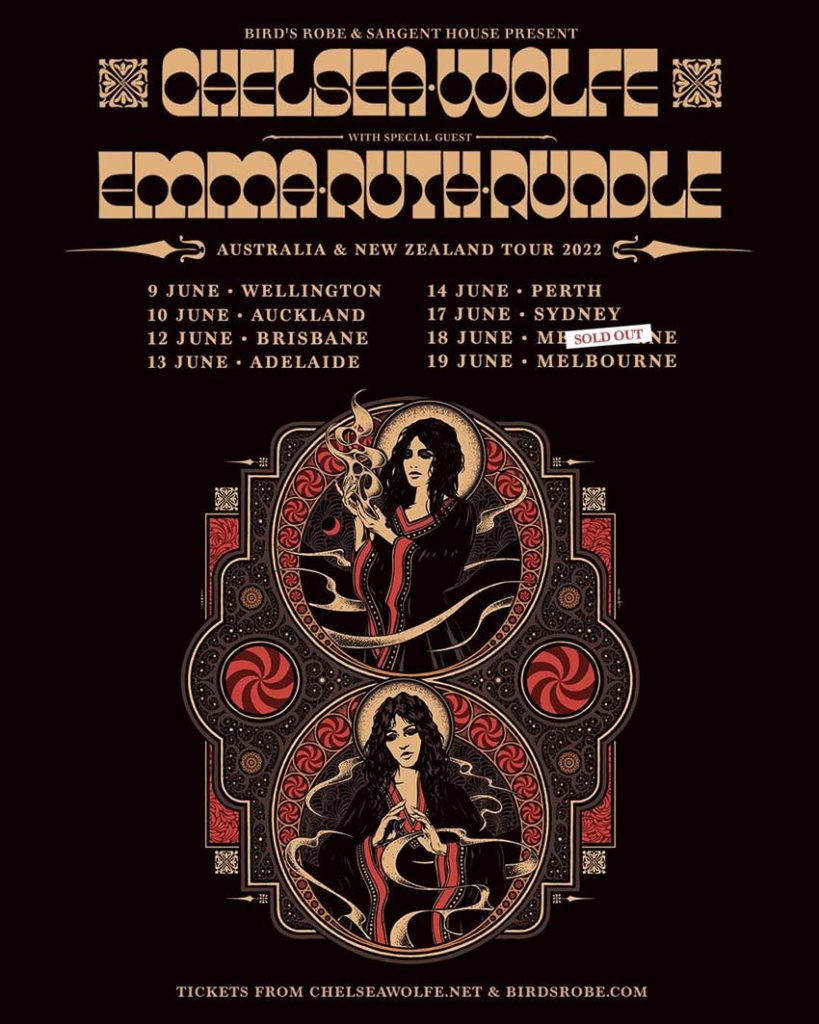 Chelsea Wolfe & Emma Ruth Rundle AU + NZ 2022 tour | NextMosh