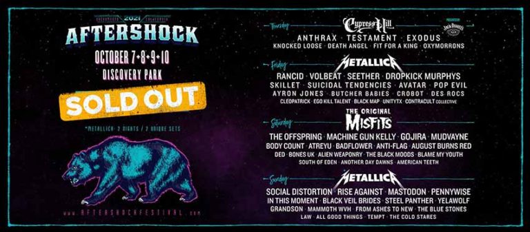 Aftershock Festival 2021 set times revealed | NextMosh