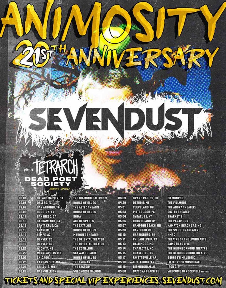 Sevendust announce ‘Animosity’ 20th anniversary tour | NextMosh
