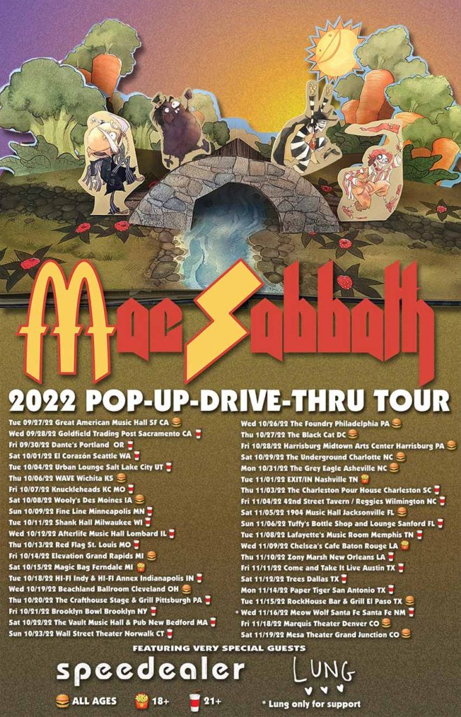 Mac Sabbath announce 2022 ‘Pop-Up-Drive-Thru Tour’ | NextMosh